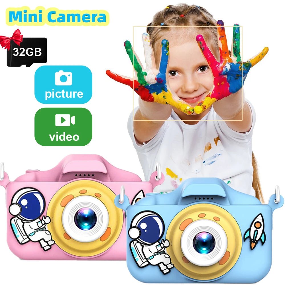 40MP HD Dual Lens Digital Cartoon Kids Camera Children's Mini Cameras ...