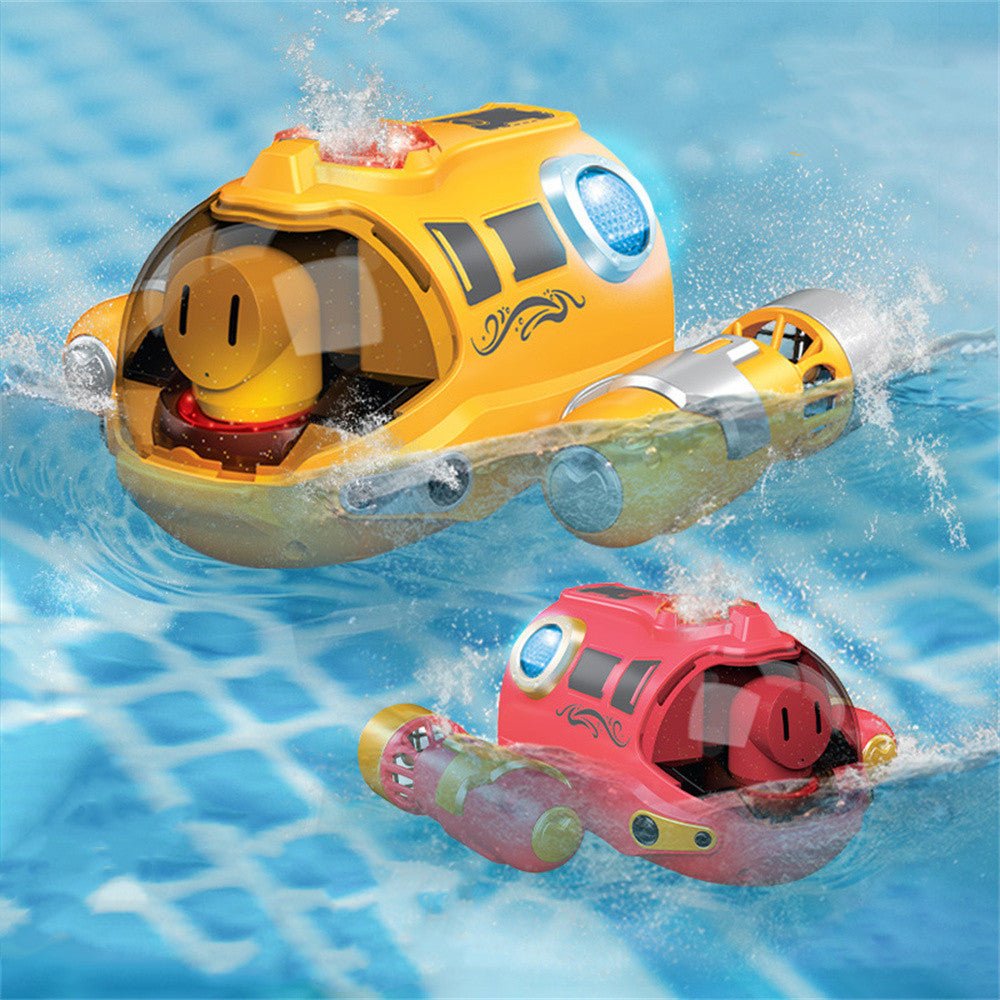 Mini RC Submarine Speedboat for Kids - 2.4G Waterproof Remote Control ...